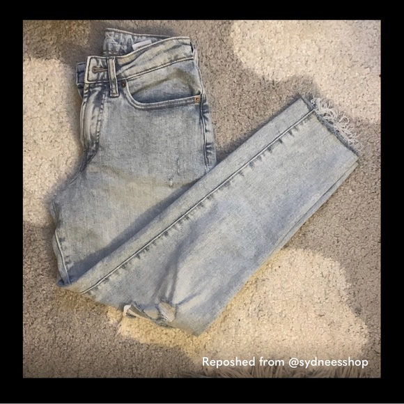 Old Navy | Jeans | Old Navy Curvy Og Straight Cutoff Jeans | Poshmark